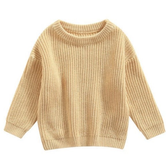 Shirts & Tops | New Girls Knit Sweater In Vanilla 4t | Poshmark